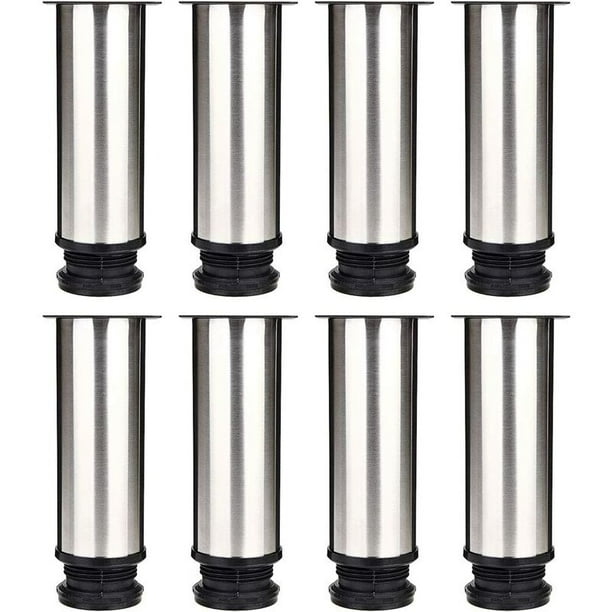 ASelected Set of 8 Furniture Legs, Adjustable Kitchen Leg Ø 50mm/Height ...