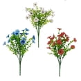 Chamoist 4th of July Patriotic Artificial Flowers Set, Red White Blue ...