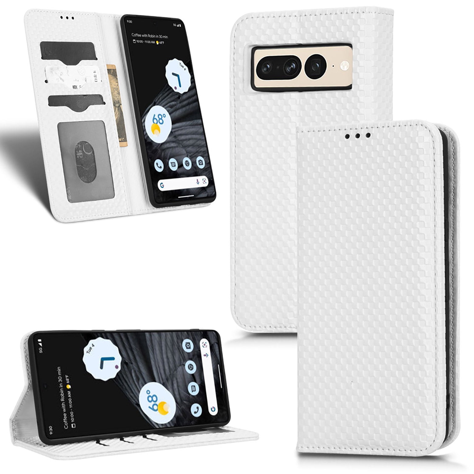 Feishell Case for Google Pixel 7 Pro (6.7 inch),Luxury PU Leather ...