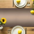 Brown Ombre Cotton Linen Table Runner for Dining Kitchen, Modern ...