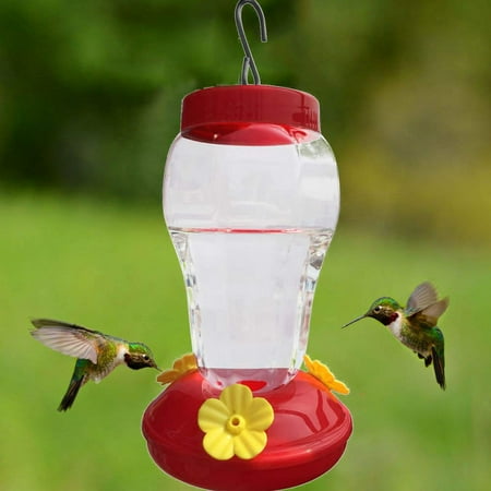 Hummingbird Feeder With 3 Flower Feeding Ports Hanging Hummingbird ...