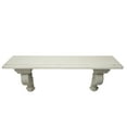 DecMode Indoor White Wood Farmhouse Wall Shelf - Walmart.com DecMode Indoor White Wood Farmhouse Wall Shelf - Walmart.com