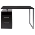 Flash Furniture Harwood Dark Ash Wood Grain Finish Computer Desk with ...
