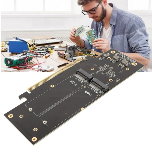 NVME PCIE Adapter, PCB Safe Stable NVME To PCIE X16 Adapter Quad Drive ...