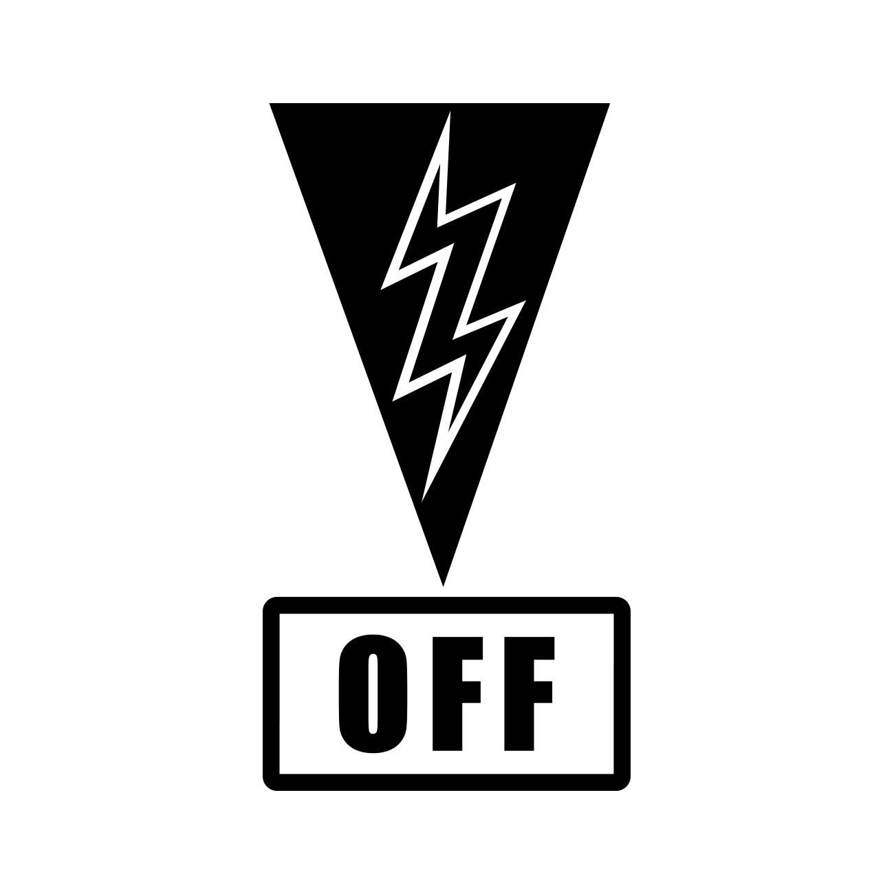 Master Switch OFF Sticker Decal Die Cut - Self Adhesive Vinyl ...