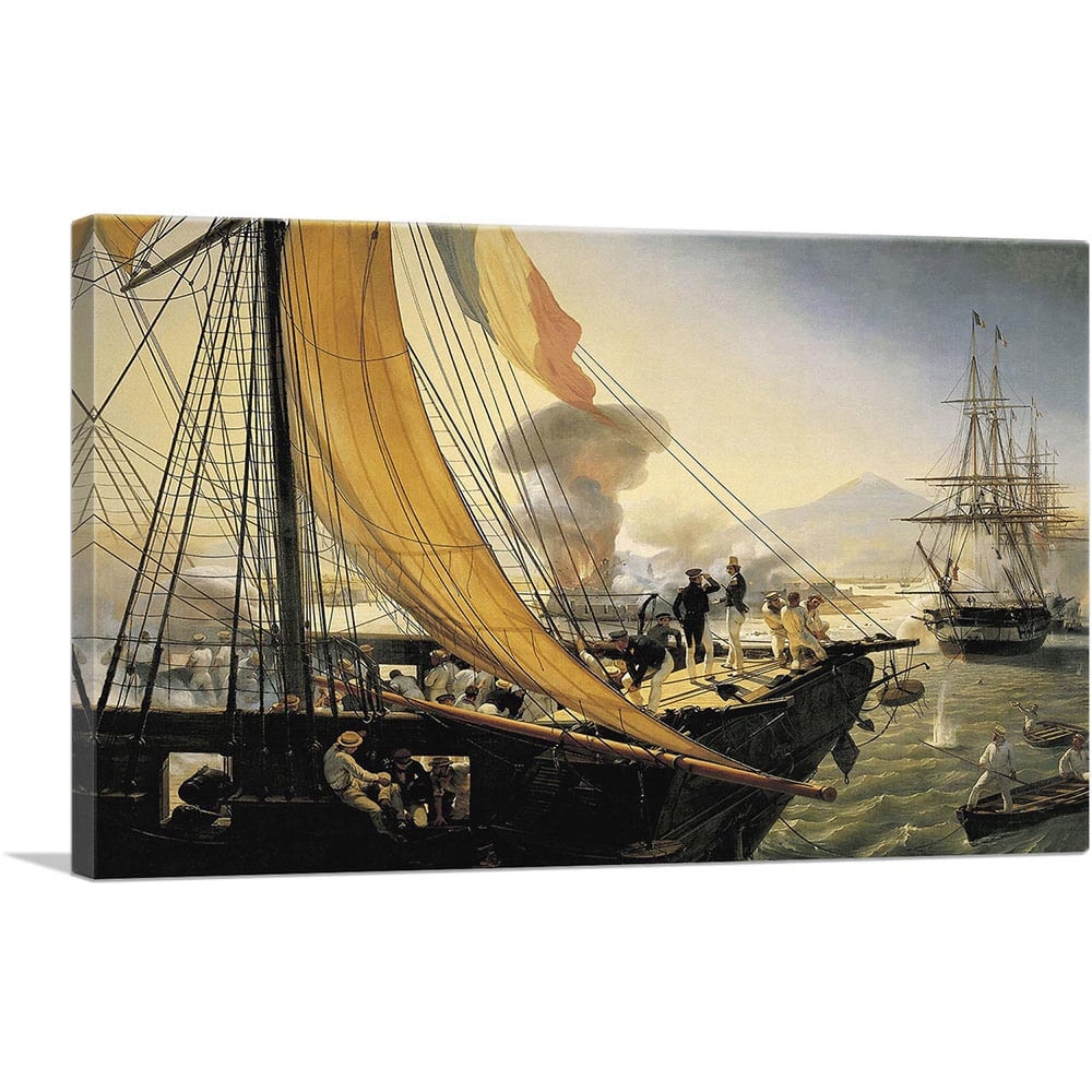 ARTCANVAS Scene from The Mexican Expedition In 1838 Canvas Art Print by ...