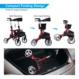 Maidesite Rollator Walker with Seat for Senior Adult, Heavy Duty ...