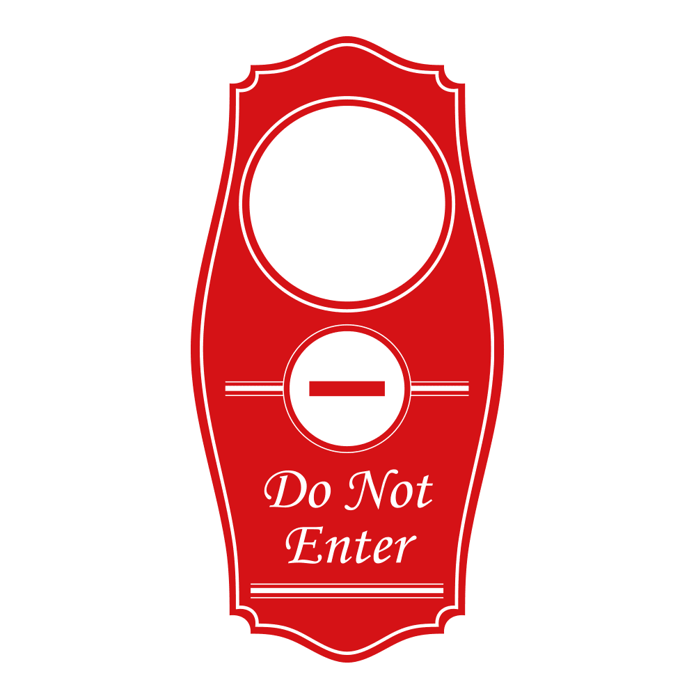 Signs ByLITA Do Not Enter Door Hanger - Red, 4" x 8" - Walmart.com