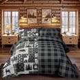 3Pcs Full Queen Grey Rustic Reversible Quilt Bedding Set - Walmart.com