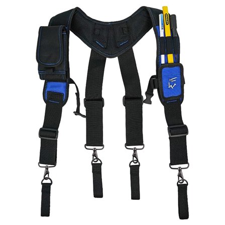 KFFKFF Tool Belt with Suspenders Adjustable Carpenter Tool Pouch 1250D ...