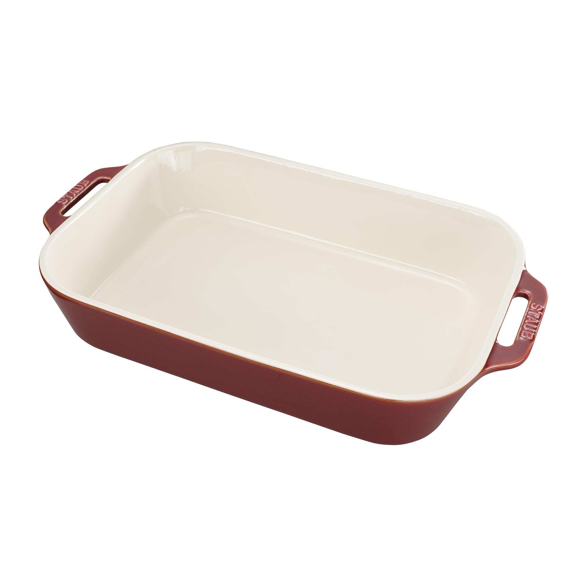 Staub Ceramic 13" x 9" Rectangular Baking Dish - Rustic Red - Walmart.com