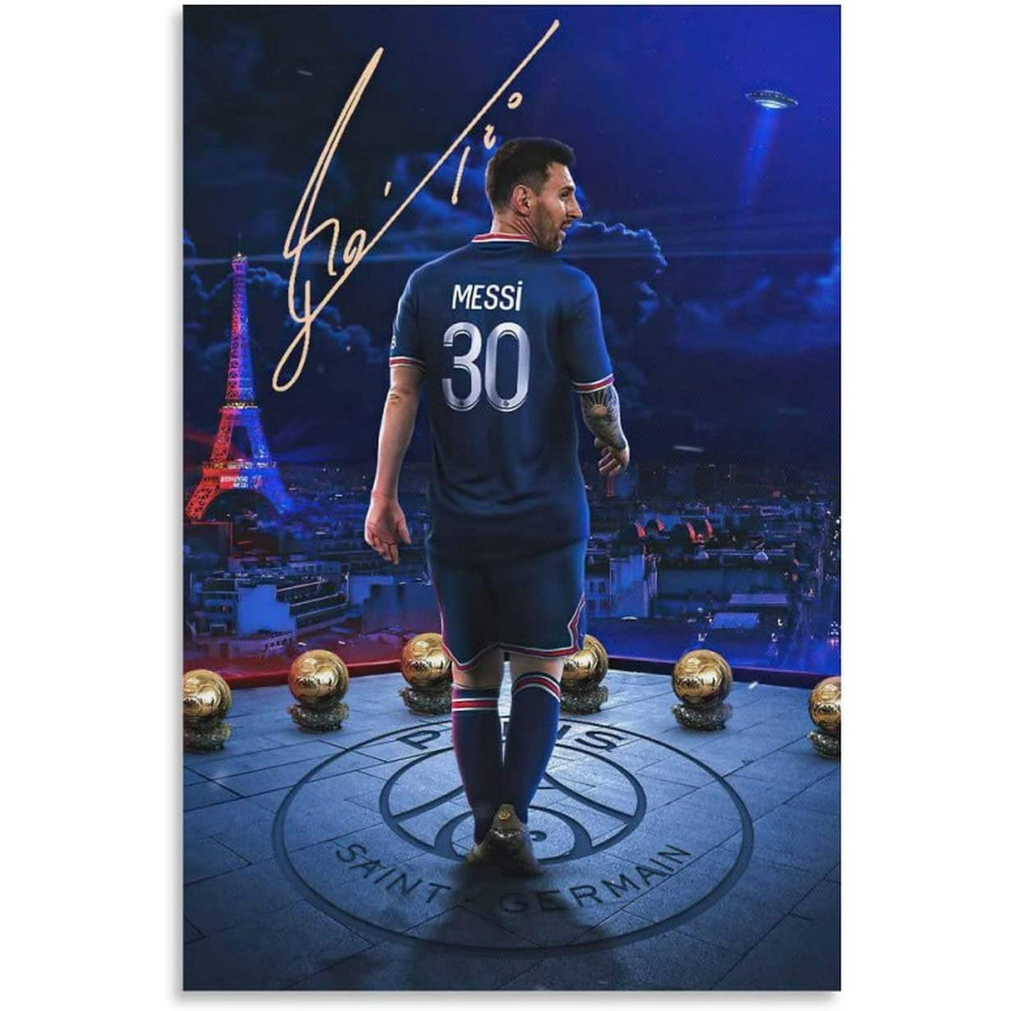 Click here for Qth Soccer Superstar Messi Psg Poster Canvas Wall... prices