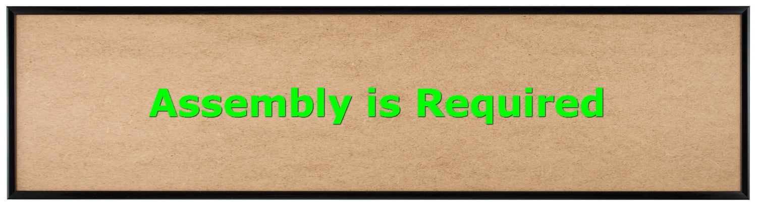 Quadro Frames 8x34 inch Picture Frame, Black, Style P375-3/8 inch Wide ...