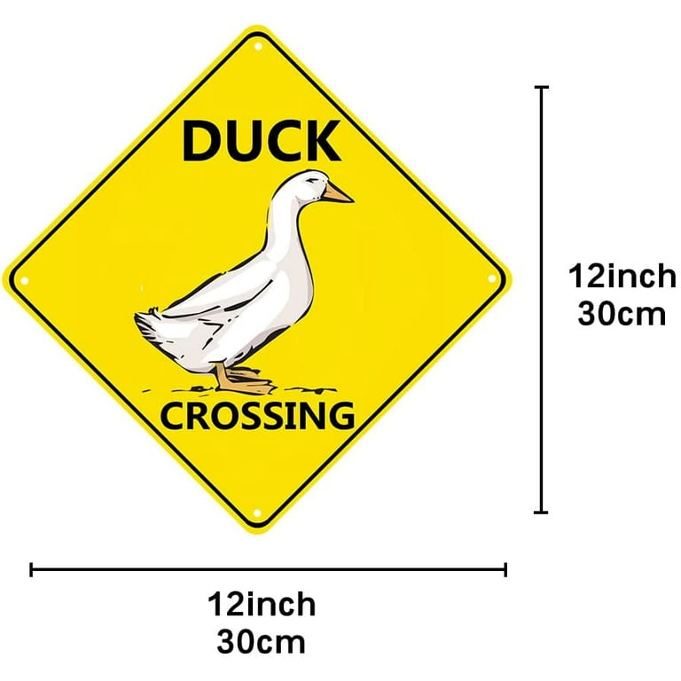 Duck Crossing Road Sign