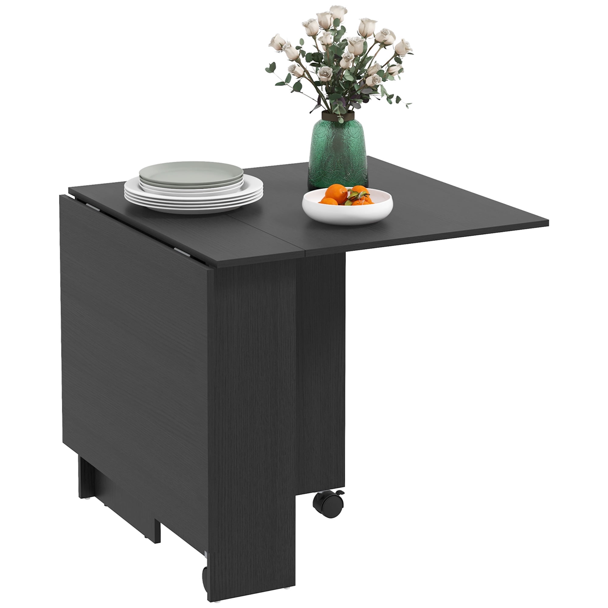 Click here for Homcom Foldable Dining Table With Storage Shelves... prices