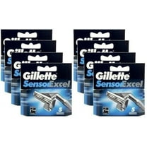 Gillette Sensor Excel Refill Blades, 20 Count, Soft Microfins, Pivoting ...