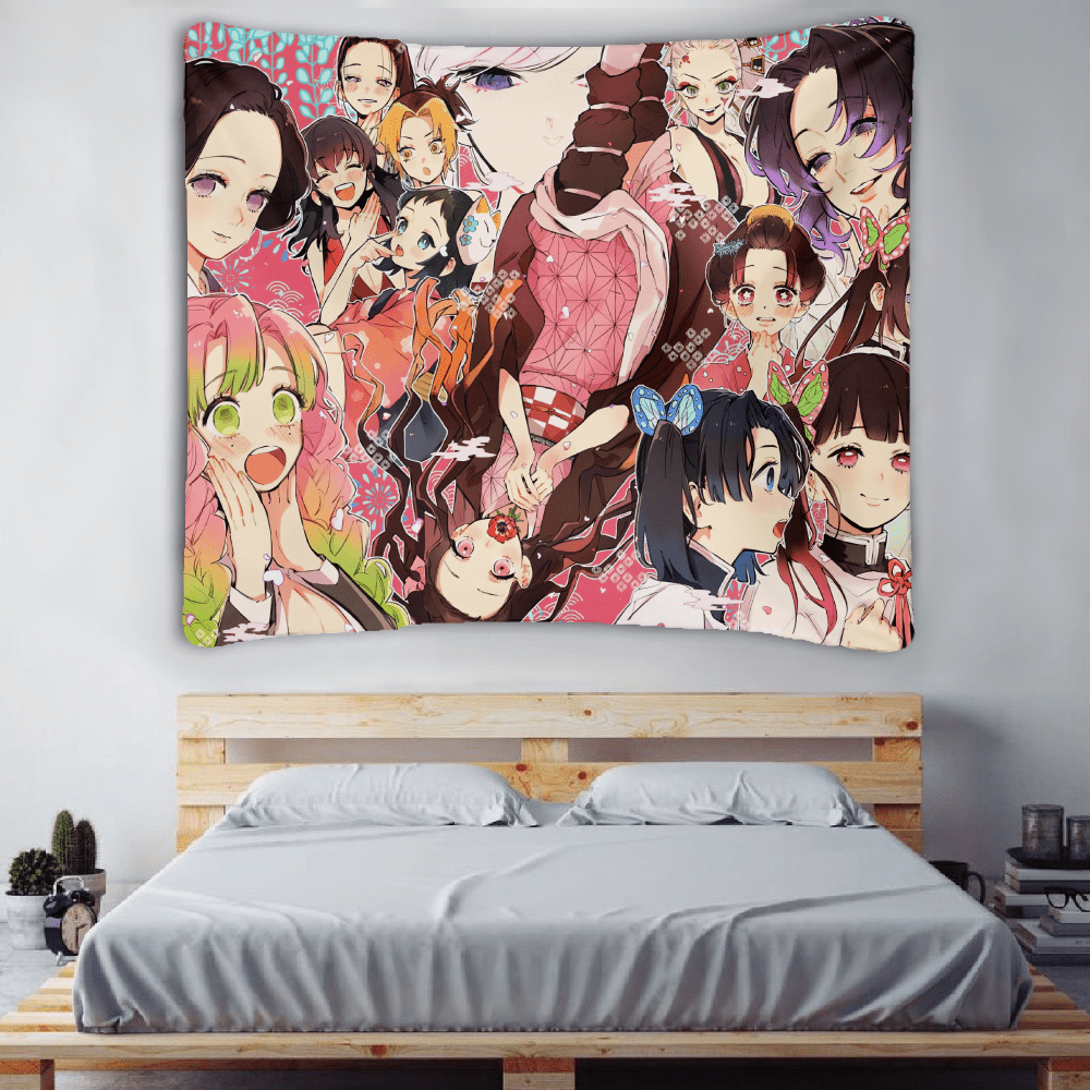 Demon Slayer Hanging Background Likable Art Painted Animation Paint ...
