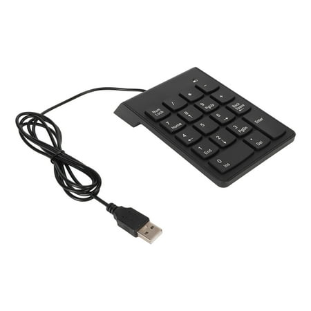 Numeric Keypad,Wired Number Pad Black Wired Keypad Number Keyboard Eco ...
