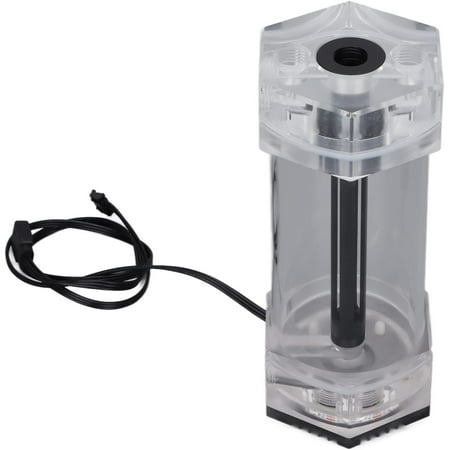 Water Cooling Tank,196ml Transparent RGB Acrylic Aluminium Alloy G1/4 ...