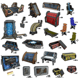 Battle Systems Sci-fi Terrain Frontier Core Set - 28-35mm RPG ...