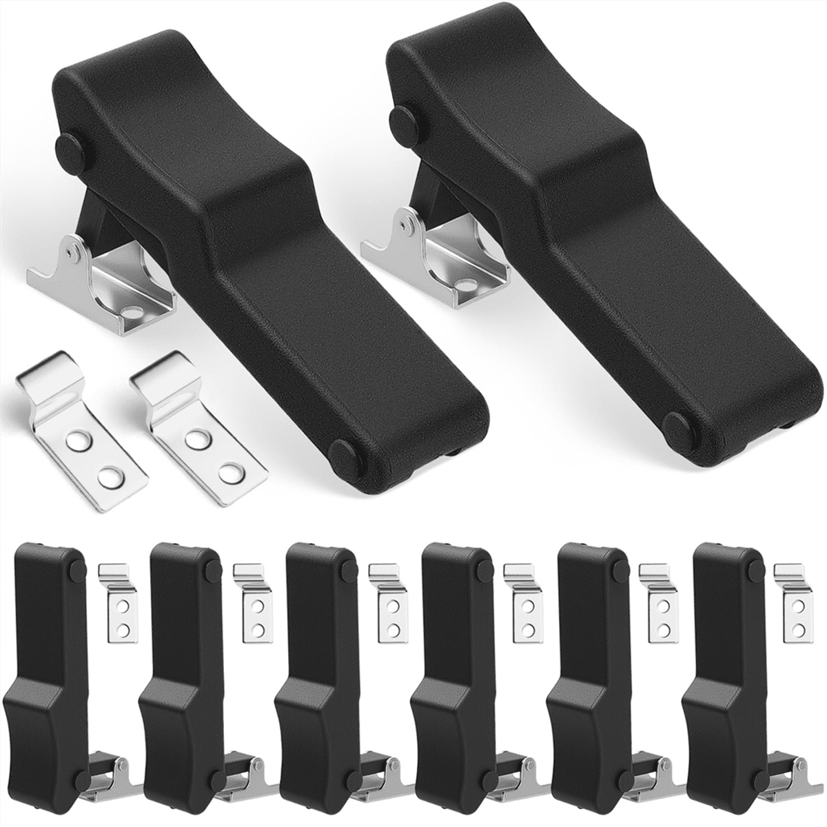 Click here for Unbranded 8 Pcs Flexible Rubber Draw Latch  Front... prices