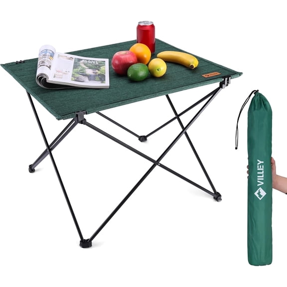 Folding Camping Table with Carry Bag, Portable Lightweight Beach Table ...