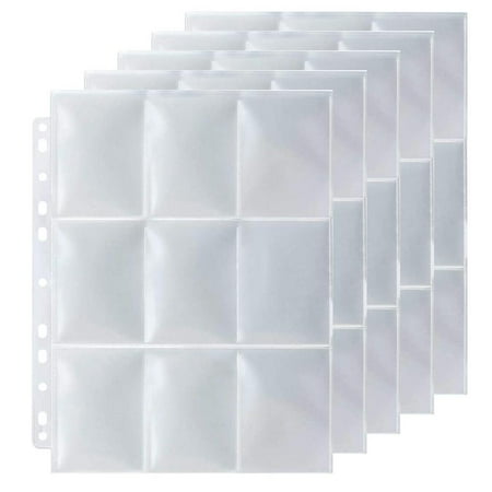 Unatoiry 20 Pack Baseball Card Sleeves Double-Sided 9-pocket Card ...