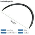 AUTOXBERT 4x 29'' Universal Car Wide Wheel Fender Flares Extra Wide ...