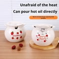 7829 1400Ml Ceramic Oil Storage Jar With Lid And Double Handle For ...