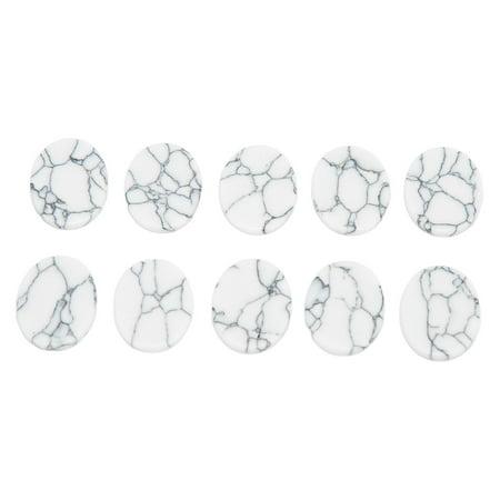 Flat Turquoise Stones, Flat Turquoise Glossy Appearance 10PCS For ...