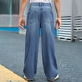 larppty Boys Jeans Kids Baggy Straight Wide Leg Cargo Jeans 2026 Fall ...