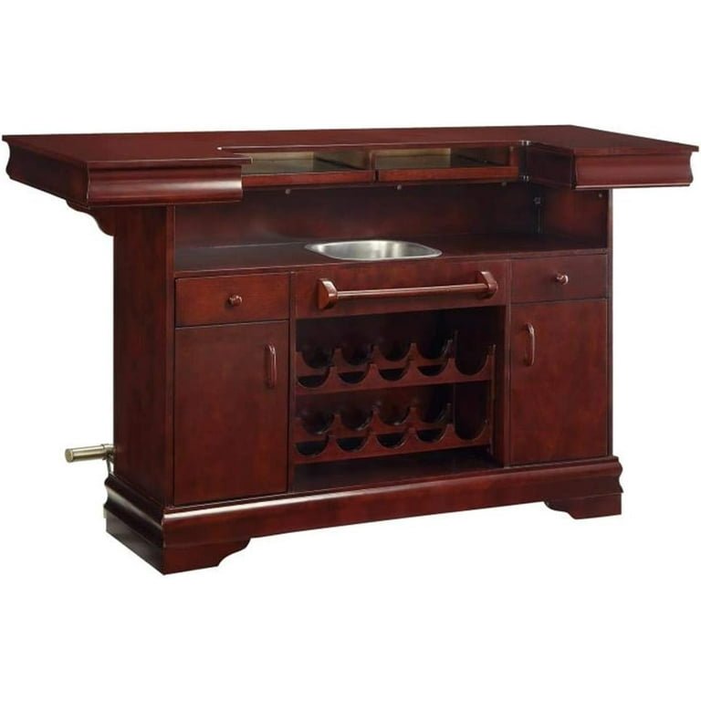 Coaster Traditional Home Bar Furniture With Storage Coaster Furniture