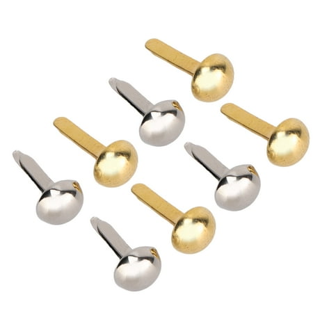 Mini Brads, Paper Fasteners Gold Silver Uniform Coating 40 Pcs 6mm ...