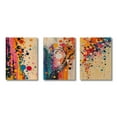 [2D Flat] 3pcs Abstract Colorful Infinity Dot Canvas Art Set ...