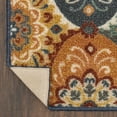 Mainstays Multicolor Ogee Medallion Print Indoor Accent Rug, 1'8"x2'10 ...
