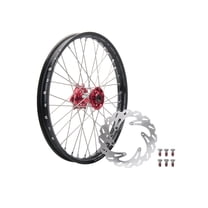 Tusk Impact Complete Wheel - Rear 19 X 2.15 Black Rim/Silver Spoke/Blue ...