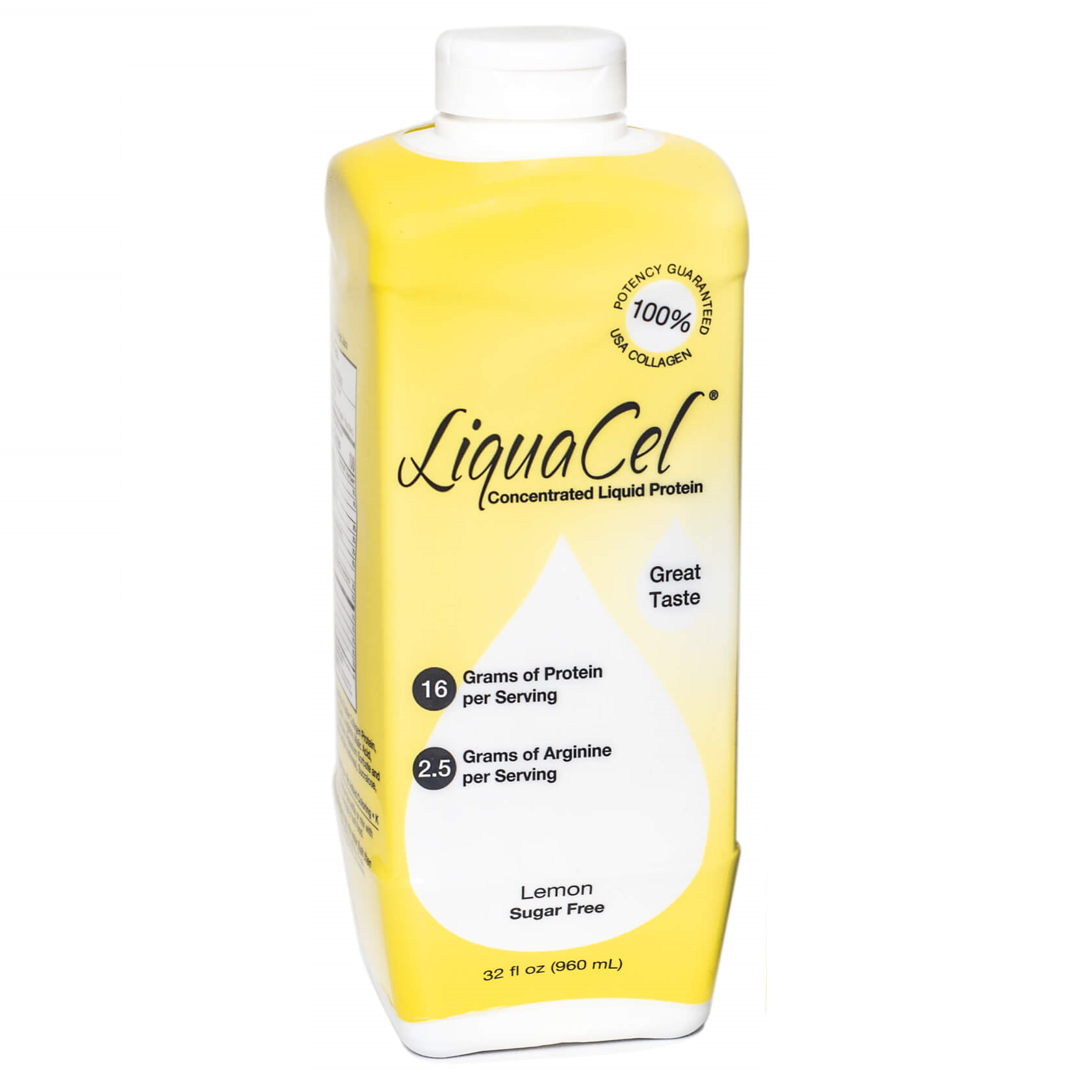 Liquacel Concentrated Liquid Protein, Sugar Free Lemonade 32 oz ...