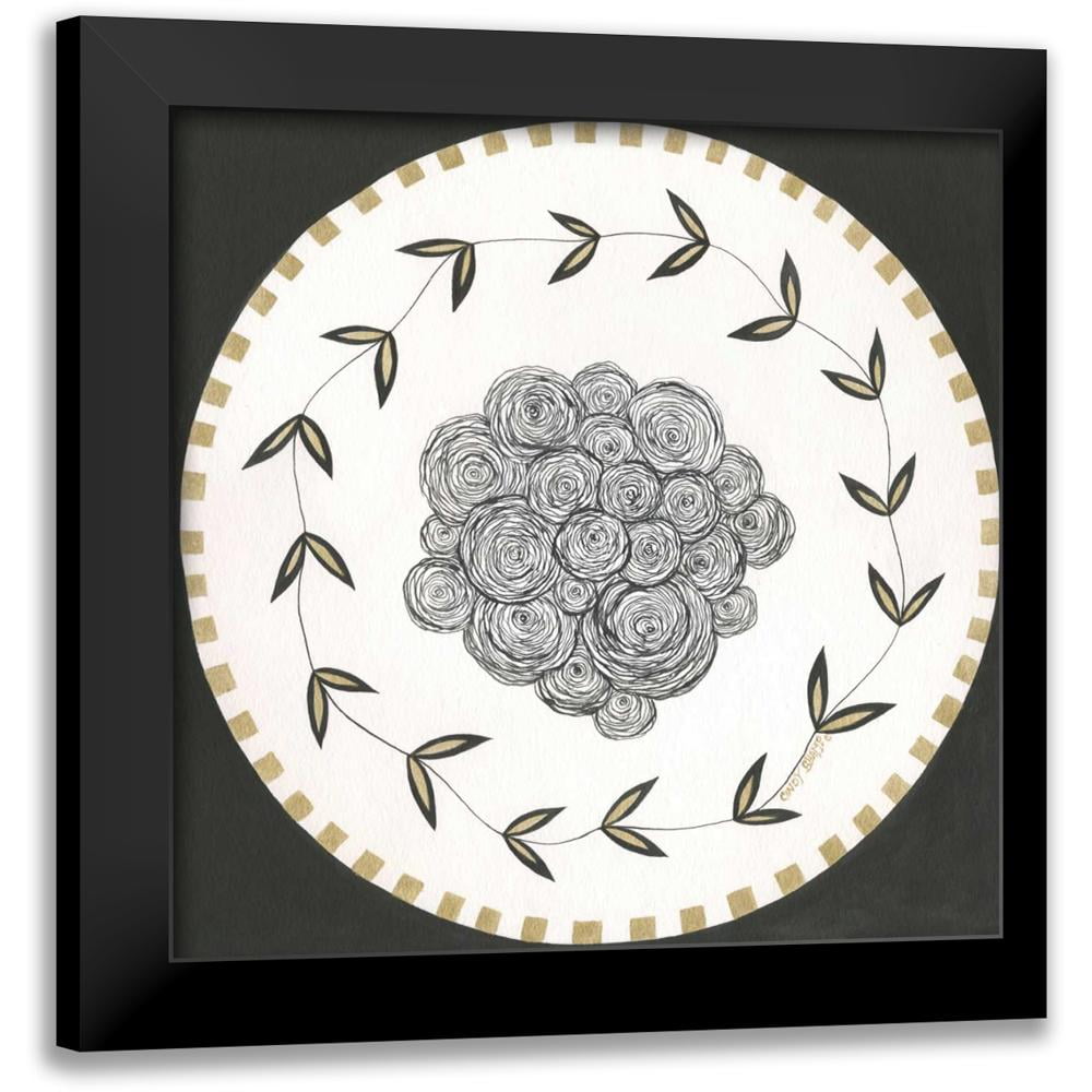 Shamp, Cindy 15x15 Black Modern Framed Museum Art Print Titled - Roses ...