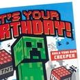 Hallmark Minecraft Birthday Card for Kids with Build-Your-Own Creeper ...