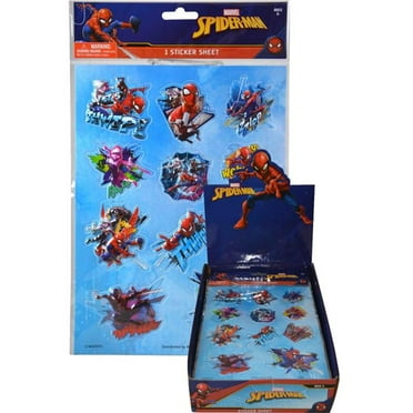 Spiderman Sticker Sheets, 4ct - Walmart.com