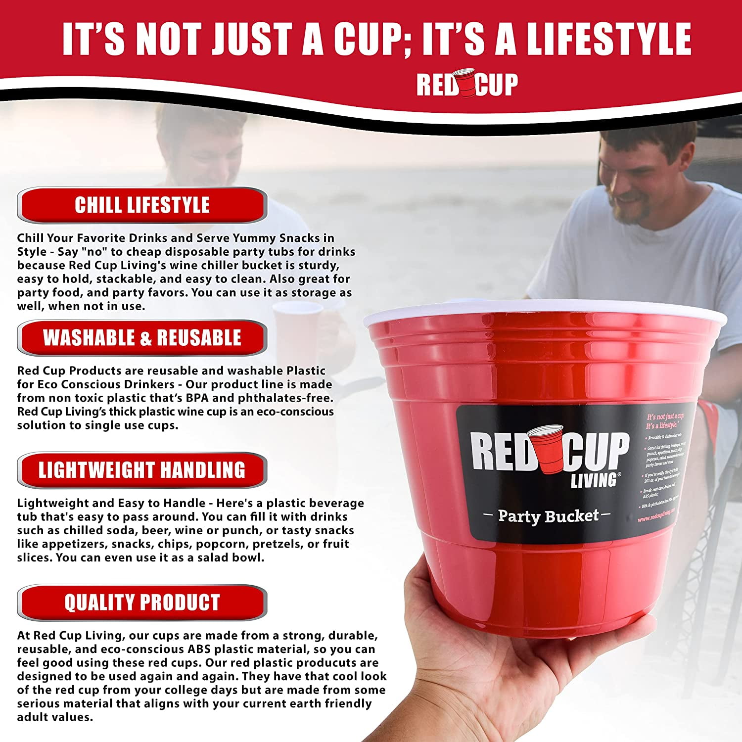 Stack Plastic Red Cup Party