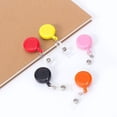 50pcs Retractable Badge Holder Reels with Clip for Name Card Key Card ...