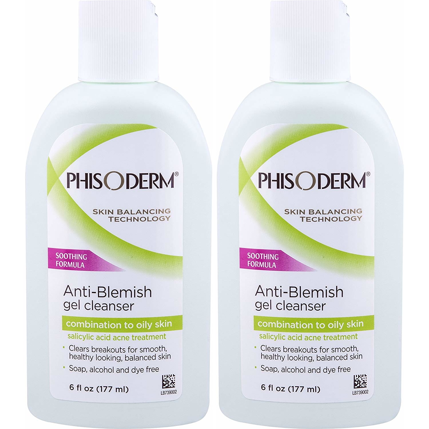 2 Pack Phisoderm Anti-Blemish Gel Cleanser Soothing Formula 6 oz Ea by Phisoderm - Walmart.com