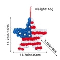 BAOPAI American Independence Day Patriotic Wreath for Front Door Easy ...