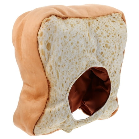 Toast Bread Hat Warm Bread DIY Selfie Props Plush Hat Costume Accessory ...