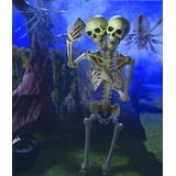 "Lifesize Two-Headed Skeleton Halloween Decor - Posable, Hanging ...