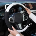 All-Season Ice Silk Breathable Car Steering Wheel Cover, Elastic Soft ...