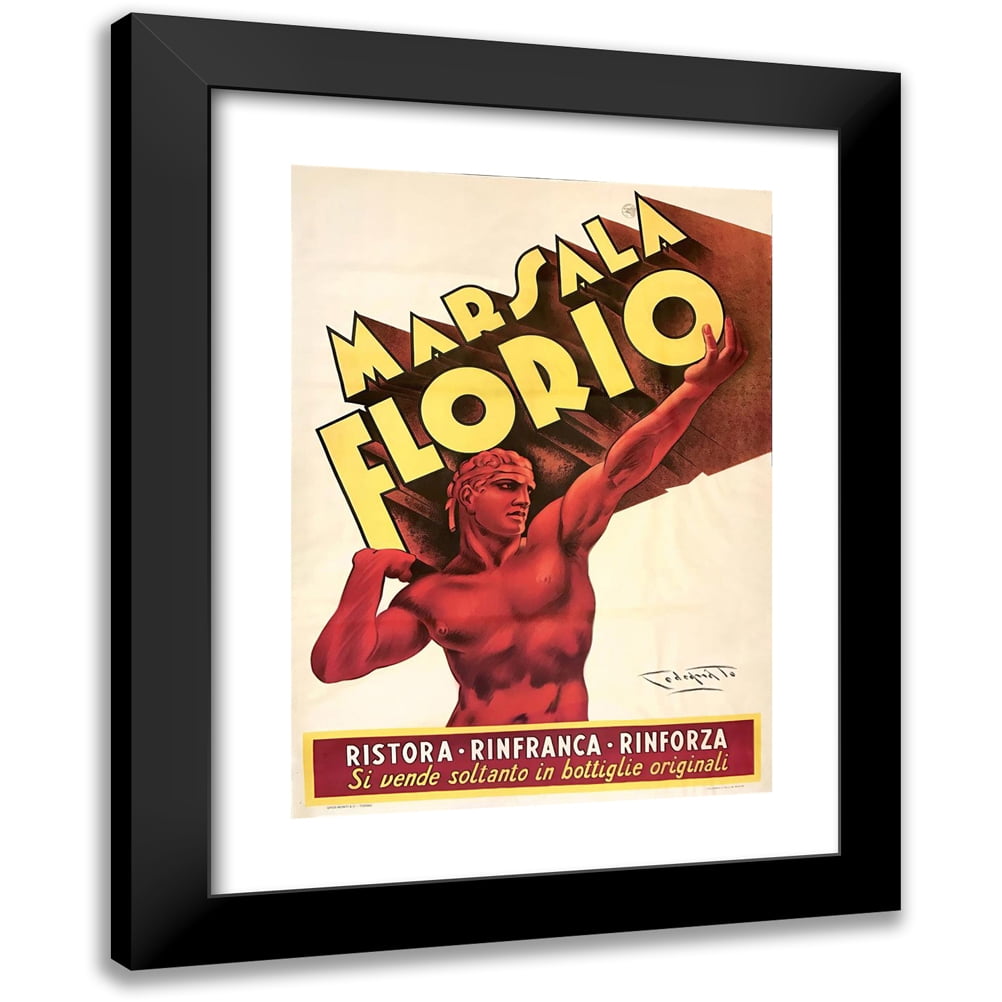 Plinio Codognato 11x14 Black Modern Framed Museum Art Print Titled ...