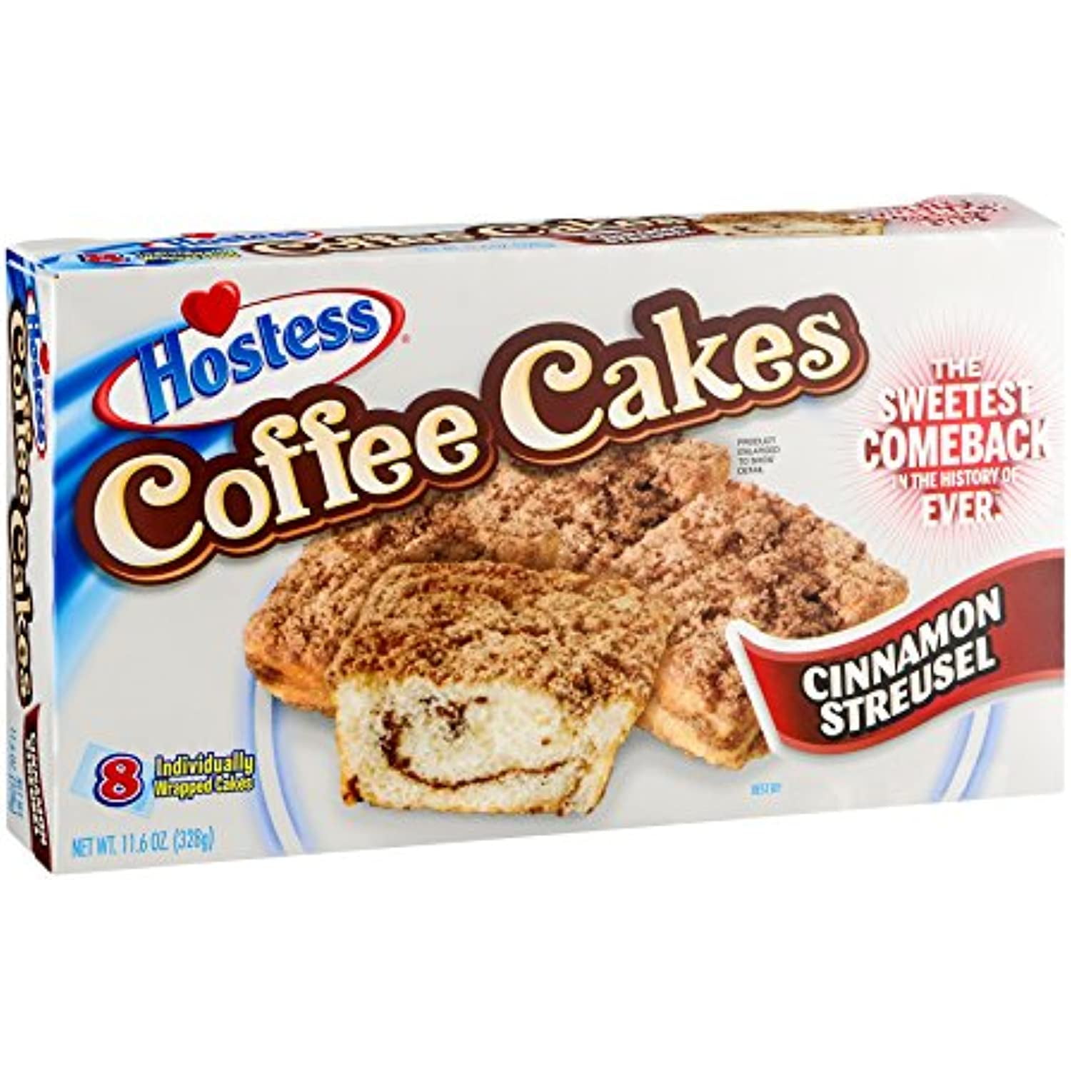 Hostess Coffee Cakes, Cinnamon Streusel, 8 Ct Box (Pack Of 3) - Walmart.com