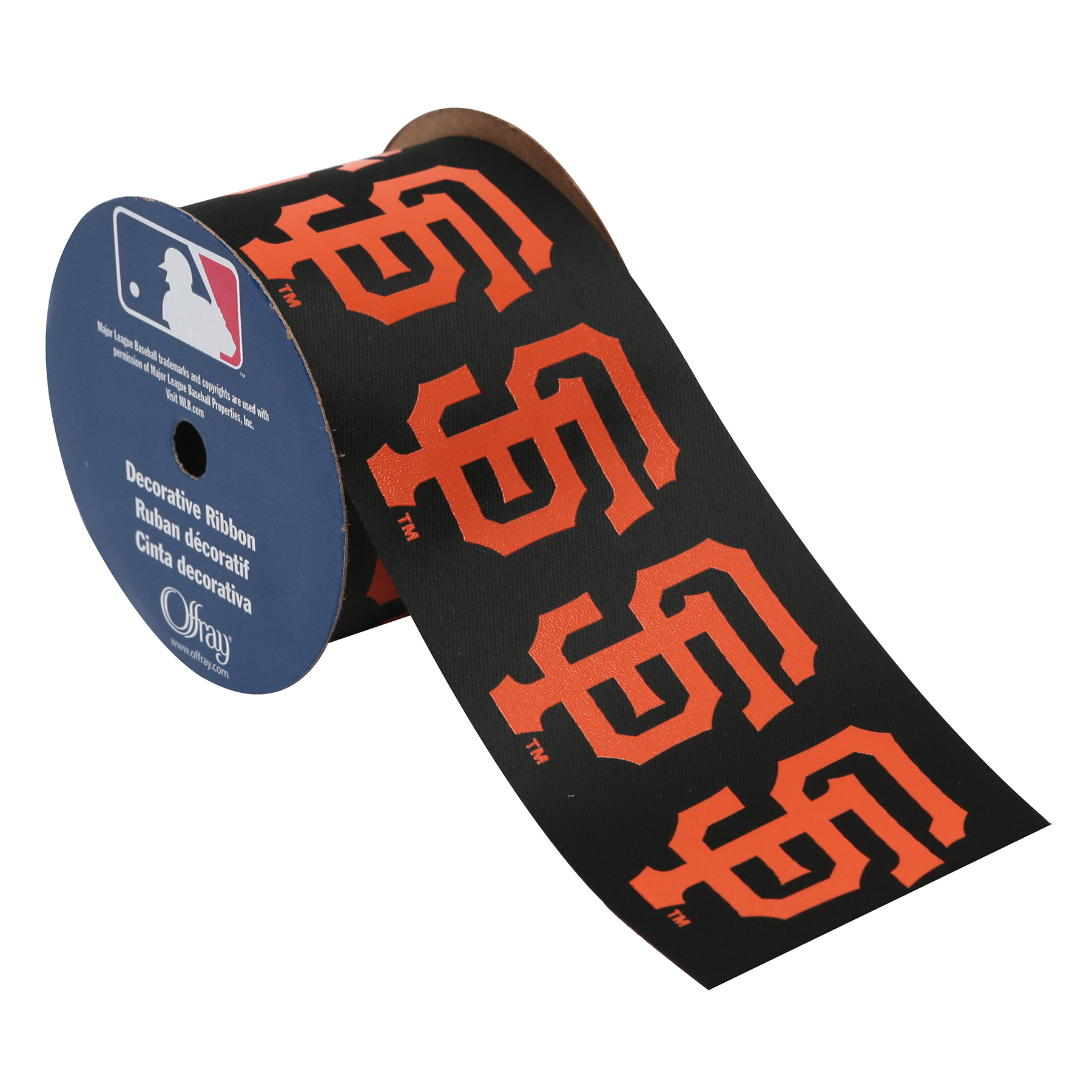 Offray 2.5"x9' MLB San Francisco Giants Ribbon - Walmart.com